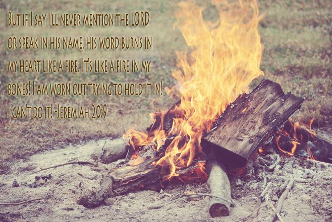 Scripture & A Snapshot- Jeremiah 20:9 — A Modern Day Fairy Tale