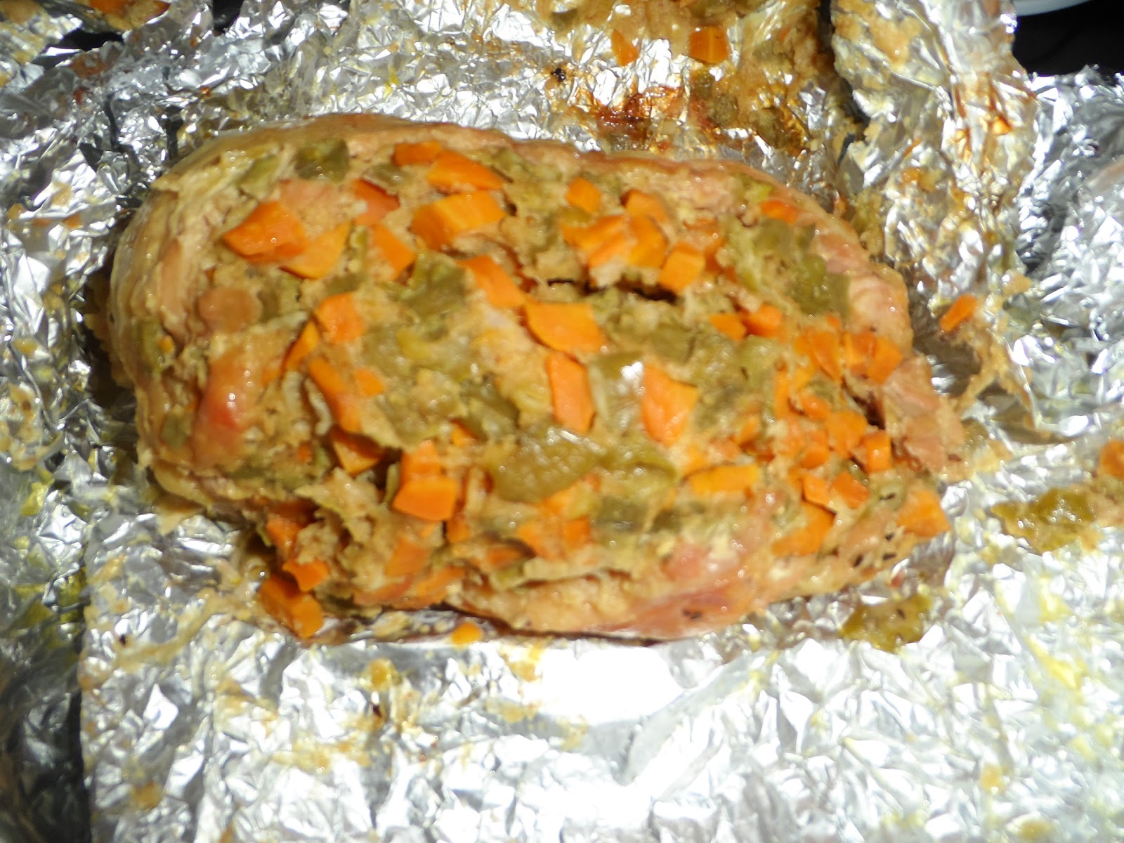 juanita ideas para el hogar: PERNIL DE POLLO RELLENO CON VERDURAS