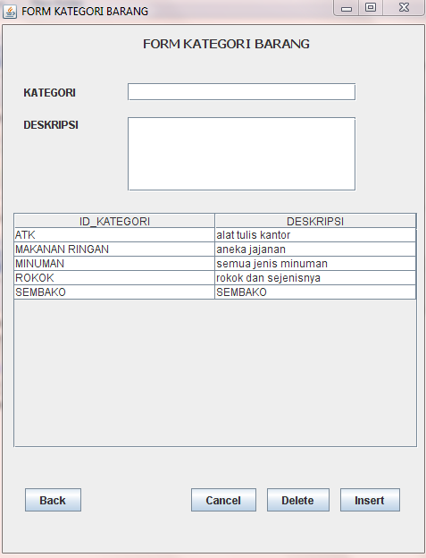 Blogku: Pembuatan Form Kategori Barang dan Form Daftar Barang pada ...