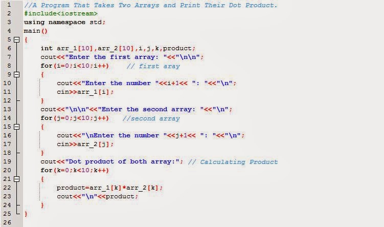 Programming Chunks A C Program That Takes Two Arrays And Print Their