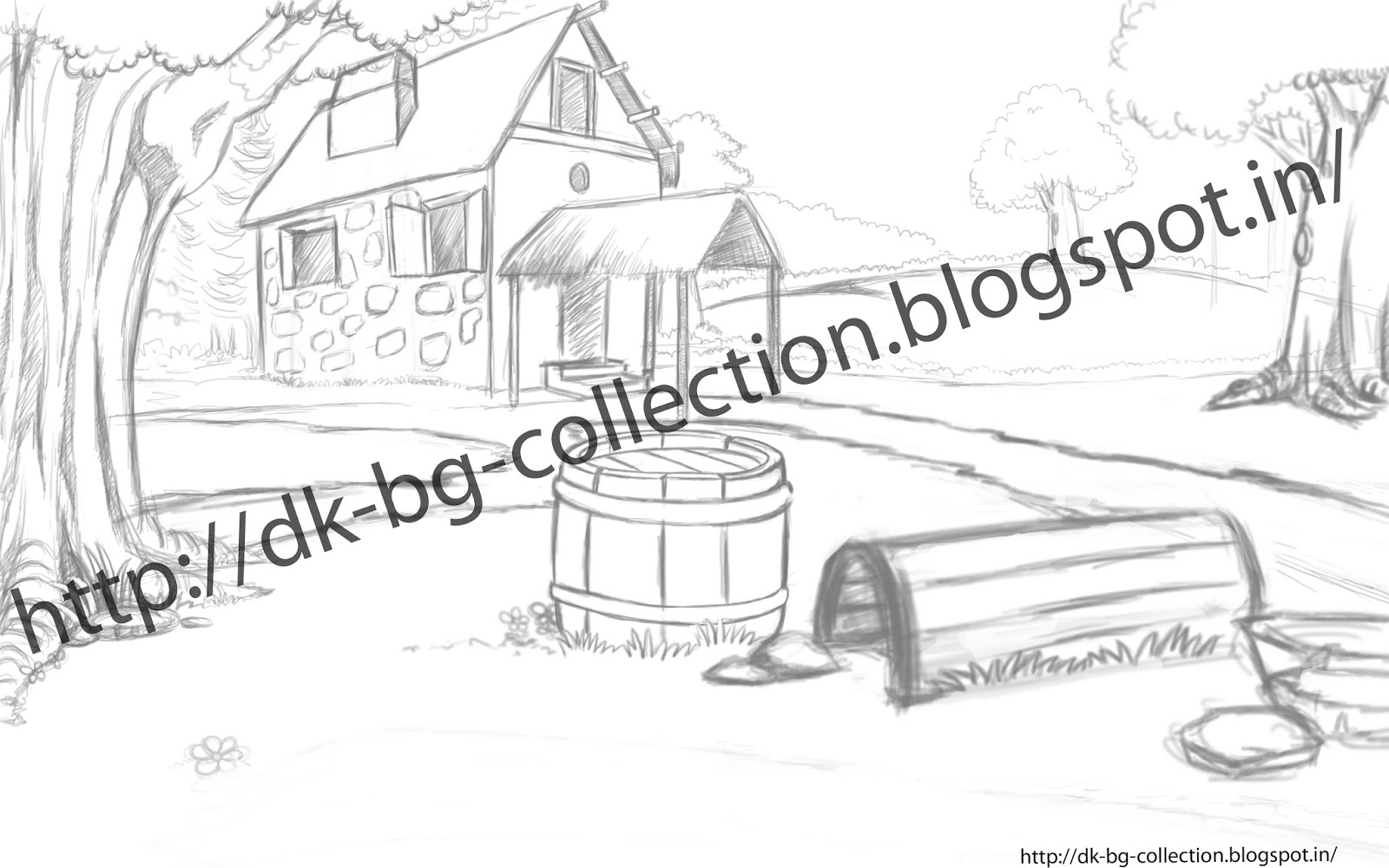 Attractive Background Collections (ABC): Background Rough Sketch