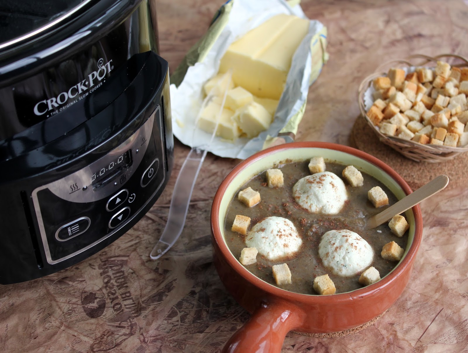 Supa crema de ciuperci (reteta Crock Pot- Slow Cooker) - LauraSweets.ro