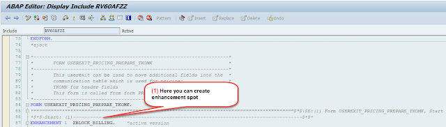 Billing before save enhancement implementation spot for VF01 and VF02 ...