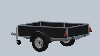 SolidWorks 2011 : Create 3D Model trailer 1 Axle Assembly Animation and ...