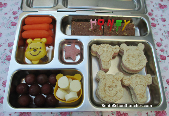 Bento School Lunches : Winnie the Pooh, Tigger and Piglet bento lunches (2)