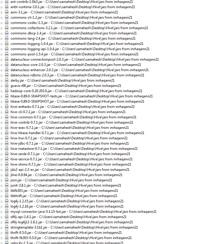Basics around Hadoop...: Accessing Hive Metadata Using JDBC Basics around Hadoop...: Accessing Hive Metadata Using JDBC