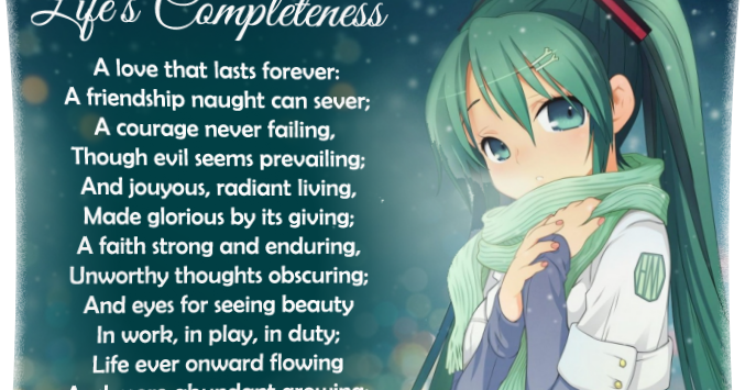 * Nubia_group Inspiration *: Life's Completeness