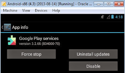 Android-x86 4.3 on VirtualBox with Google Play Services