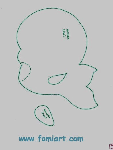 Ballenita en fomi ~ Fomi Moldes