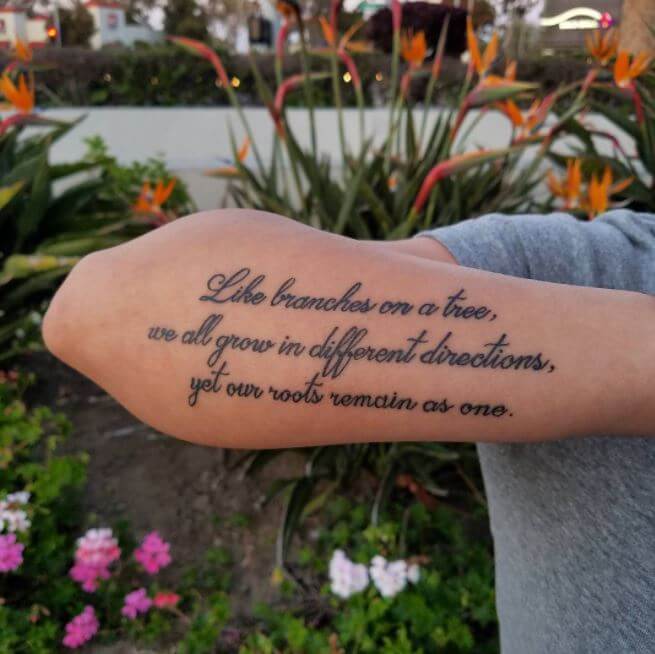 50+ Short Quote Tattoos For Guys (2019) Inspirational Designs | Tattoo ...