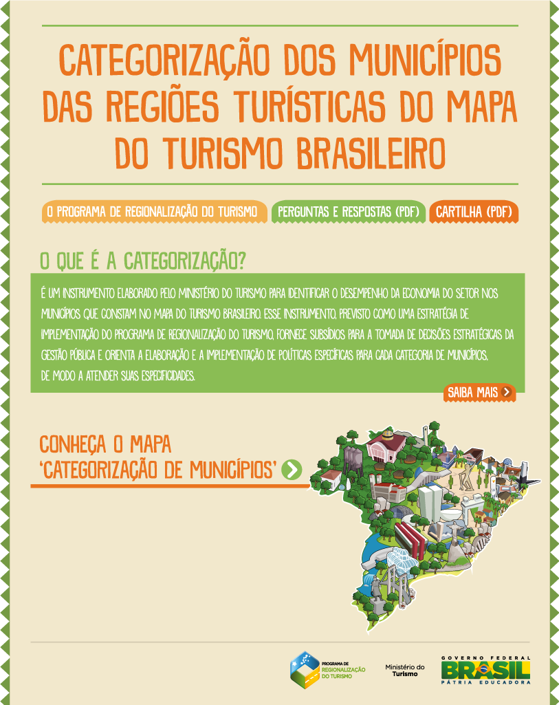 Definido o Mapa do Turismo Brasileiro 2016