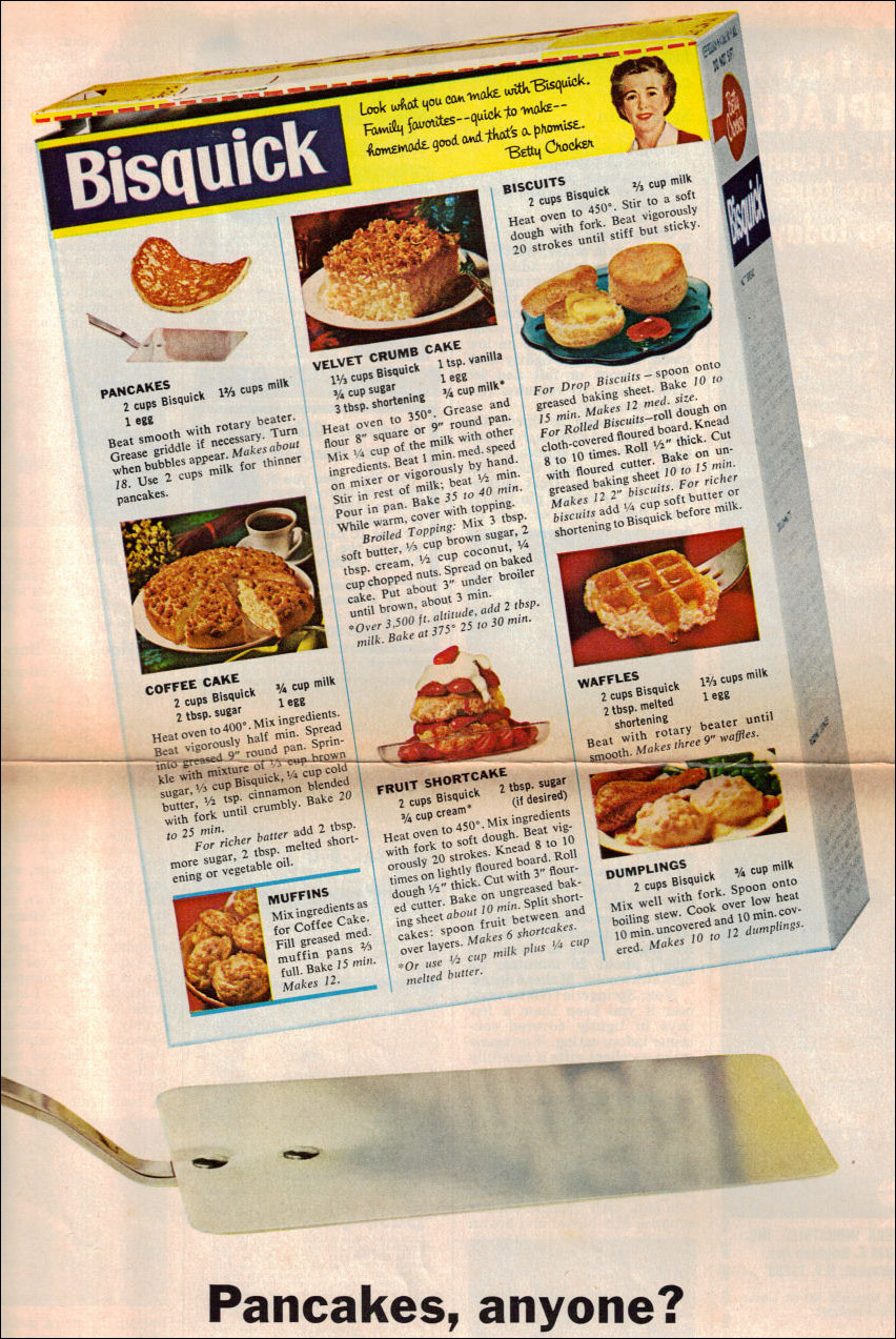 Memere's Favorite Recipes: Old Bisquick Recipes Advertisement