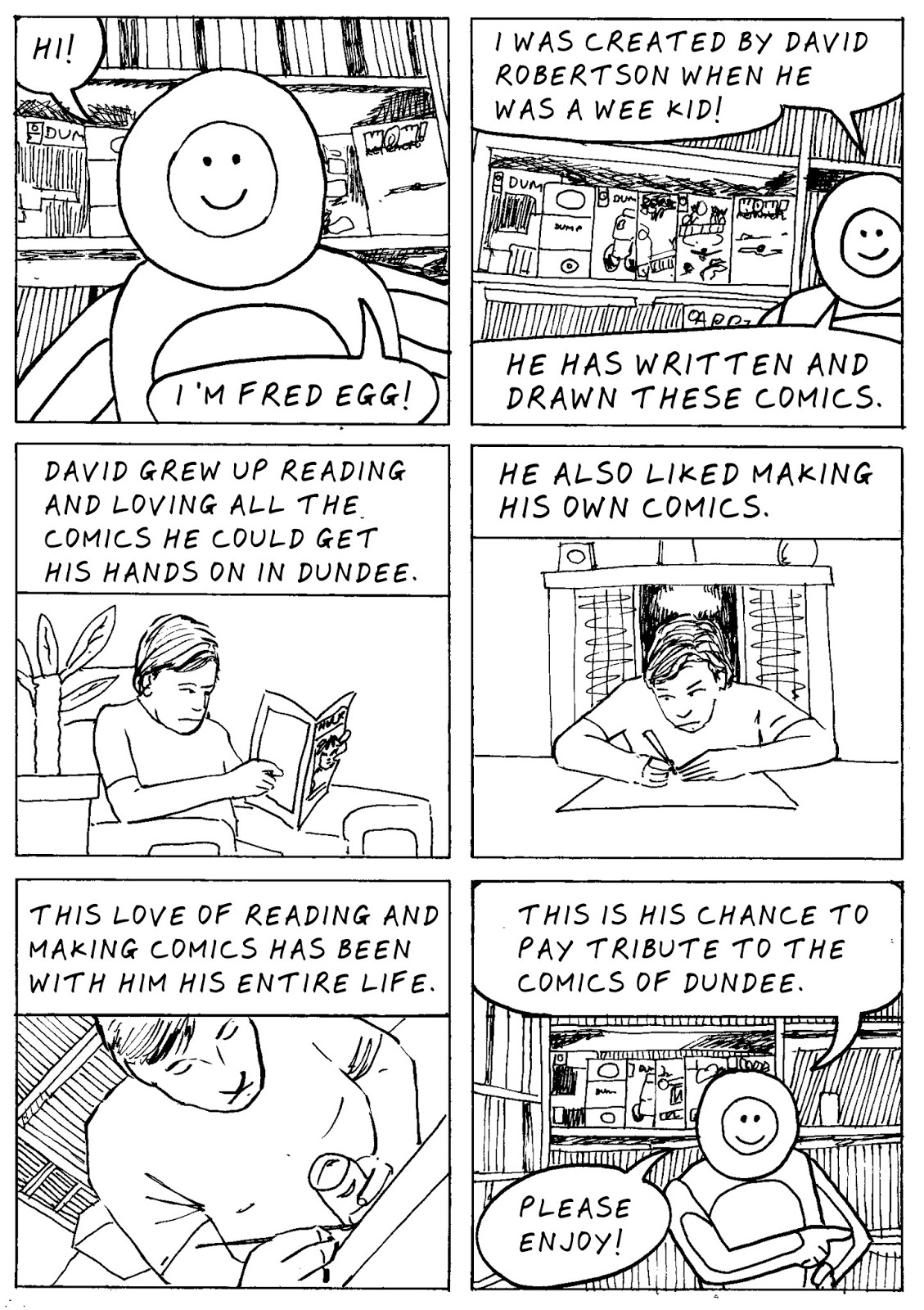 FRED EGG COMICS: DUNDEE COMICS COMIC