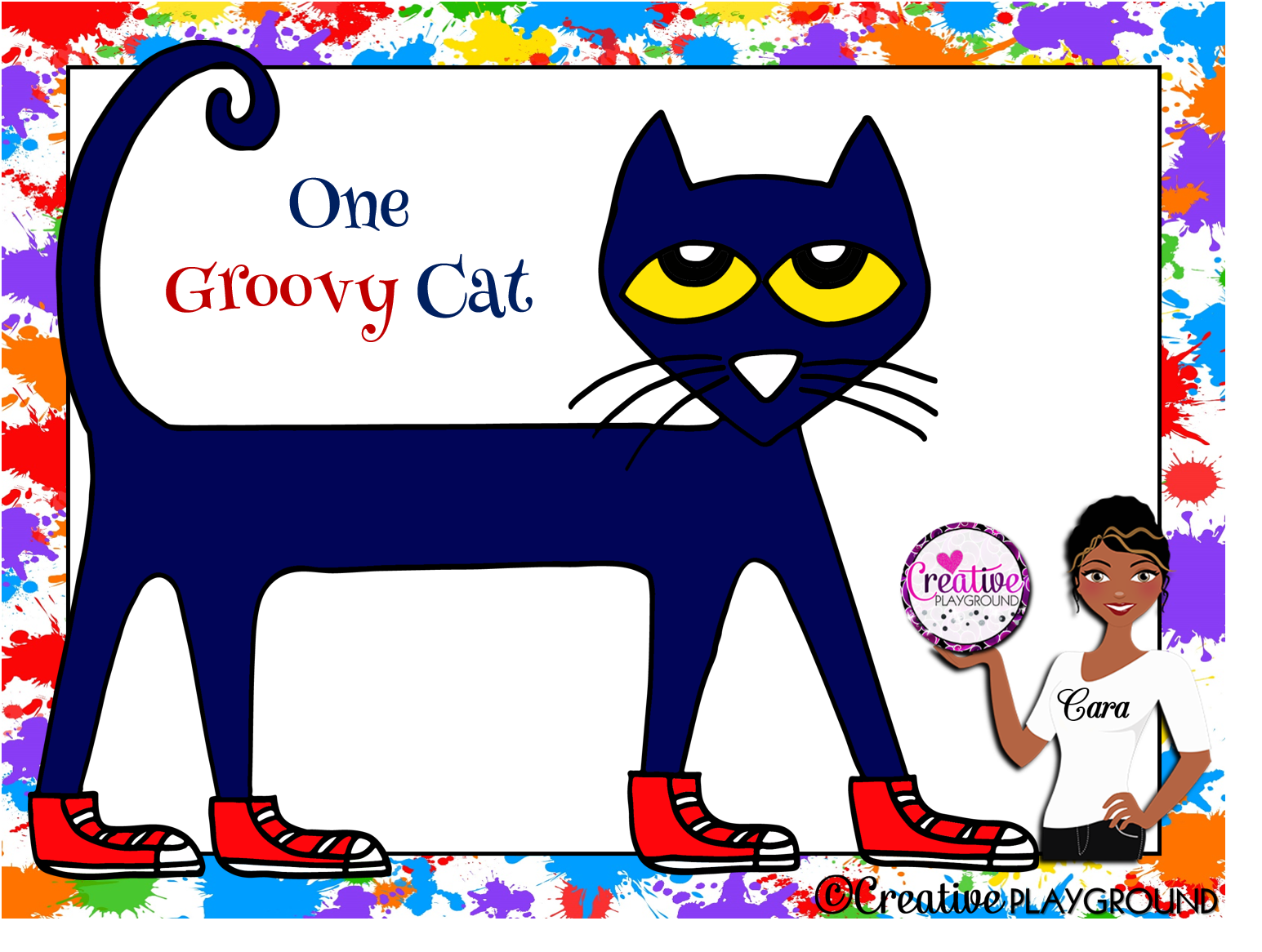 Creative Playground: A Directed Drawing Lesson of One Groovy Cat
