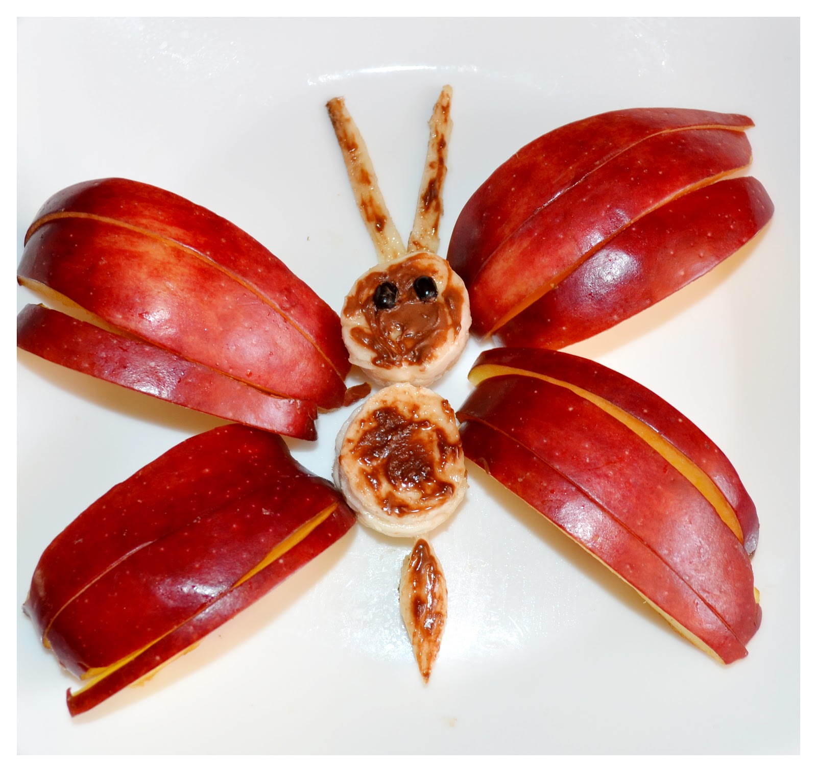 Apple Wedges butterfly | Nutritious Recipes for picky eater children