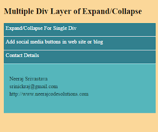 Multiple Div Layer of Expand/Collapse using Java Script and CSS ...
