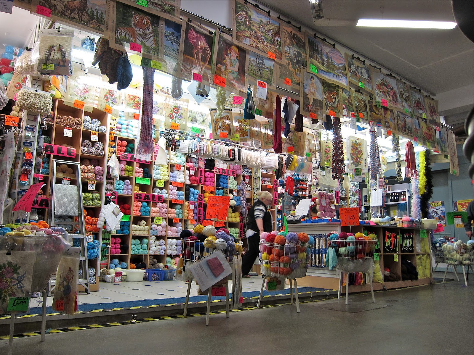 Jim's World: The wool shop, Swansea market