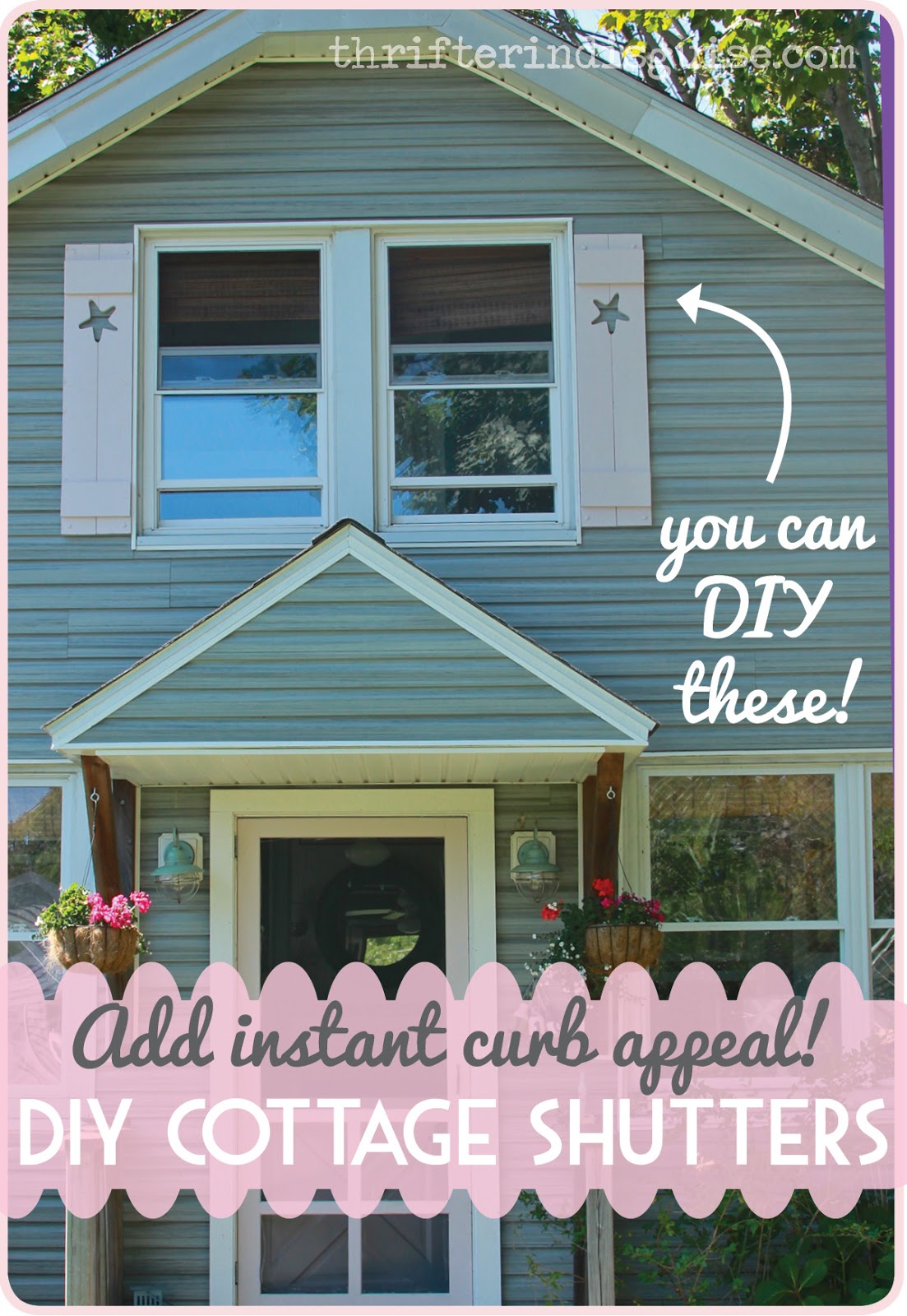 A Thrifter in Disguise: DIY Custom Wood Cape Cod-Style Shutters