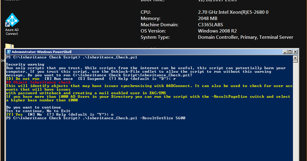 Wave16.com: Active Directory user object inheritance checker