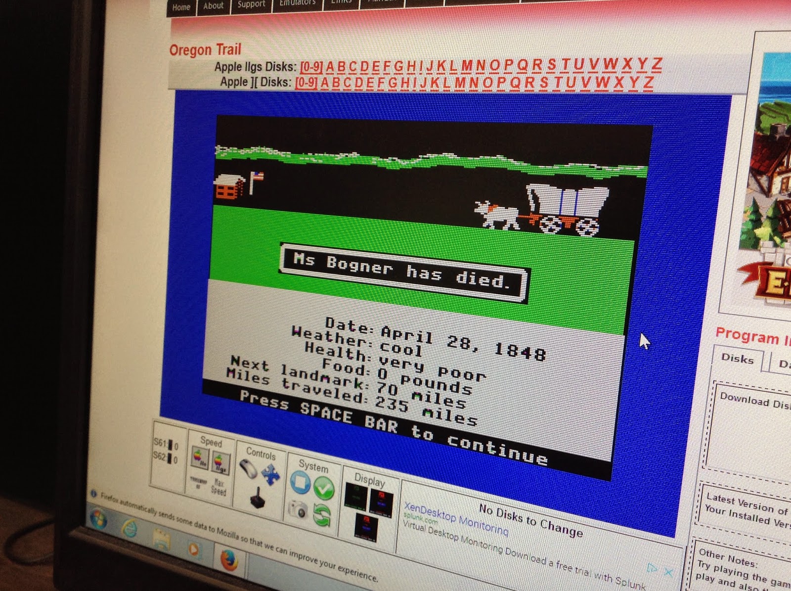 Look to Him and be Radiant: 7QT- Would you survive the Oregon Trail?