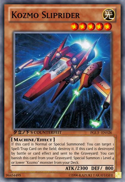 Fanmade Yu-Gi-Oh! card: [M] Kozmo Sliprider