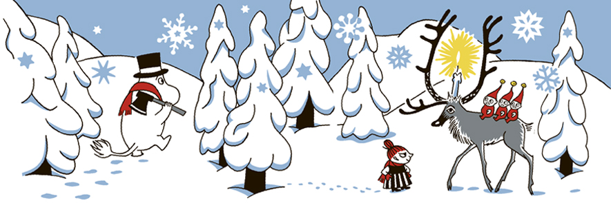 MATERIAN TAJU: Muumi sesonkituote: Talvimetsä -muki