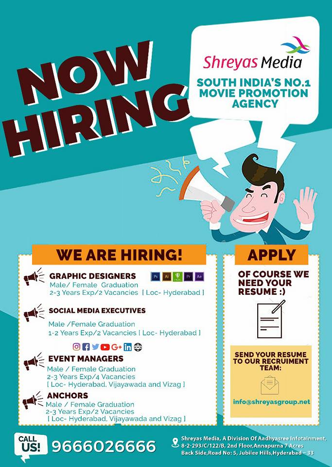 Movie Chances In Hyderabad | Movie Jobs | Grab The opportunities @www ...