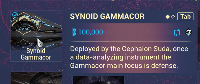 Ackbar's Tenno Report: Review: Synoid Gammacor (U24.2.13)