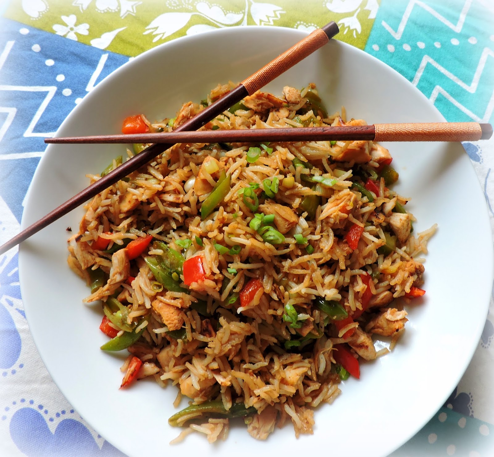 Sriracha Chicken Fried Rice | The English Kitchen