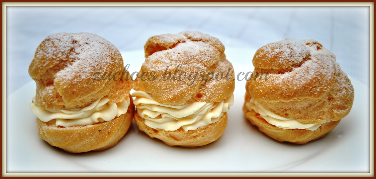 AkuZack: Resepi Cream Puff dan Vanilla Creme Diplomat