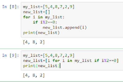 python | List comprehension: 2019