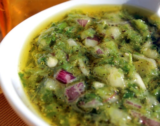 Gluten Free Lite: Spicy Cilantro sauce