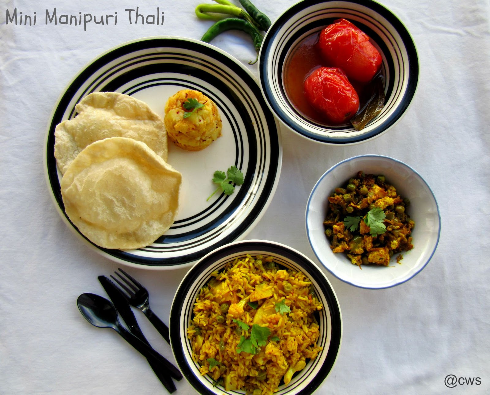 Mini Manipuri Thali - Cooking With Sapana
