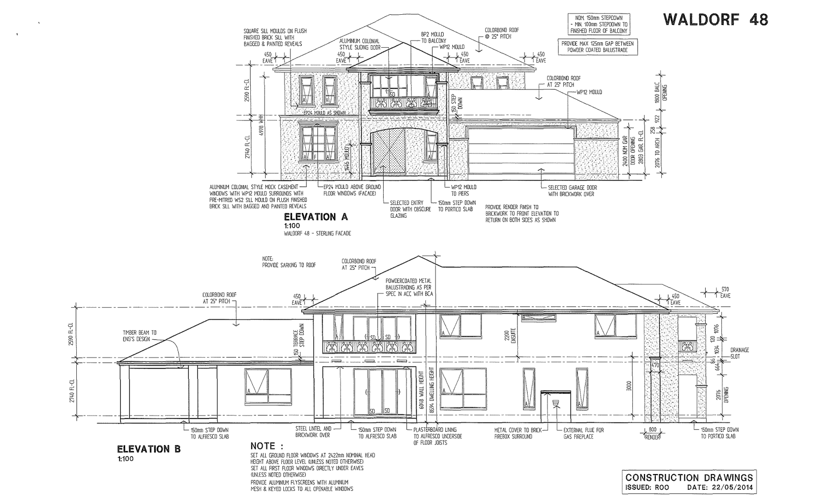 Floor Plan and Elevations ~ Building the Waldorf 48 with Porter Davis