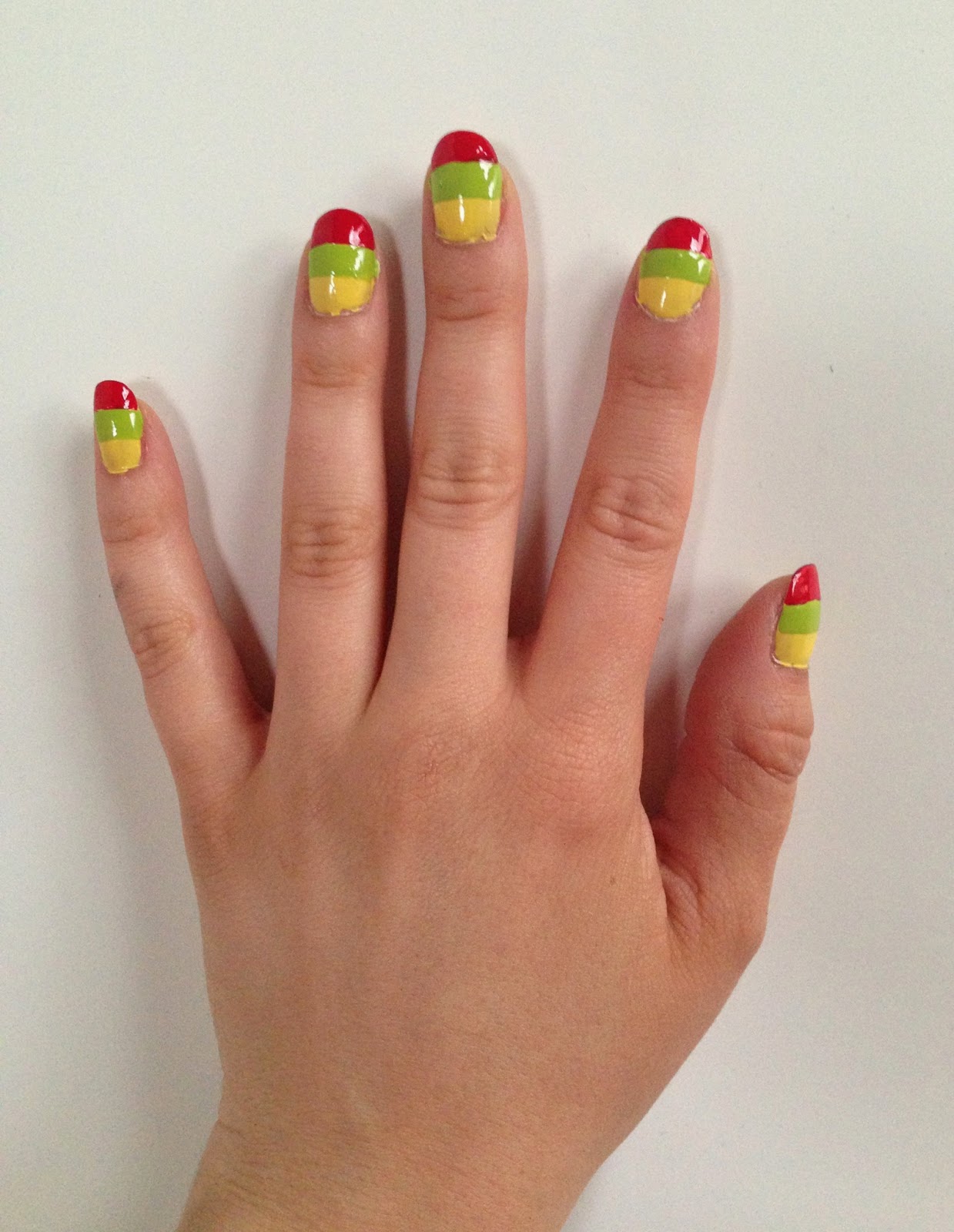 Rasta Nail Art Tutorial - Monica Hayworth