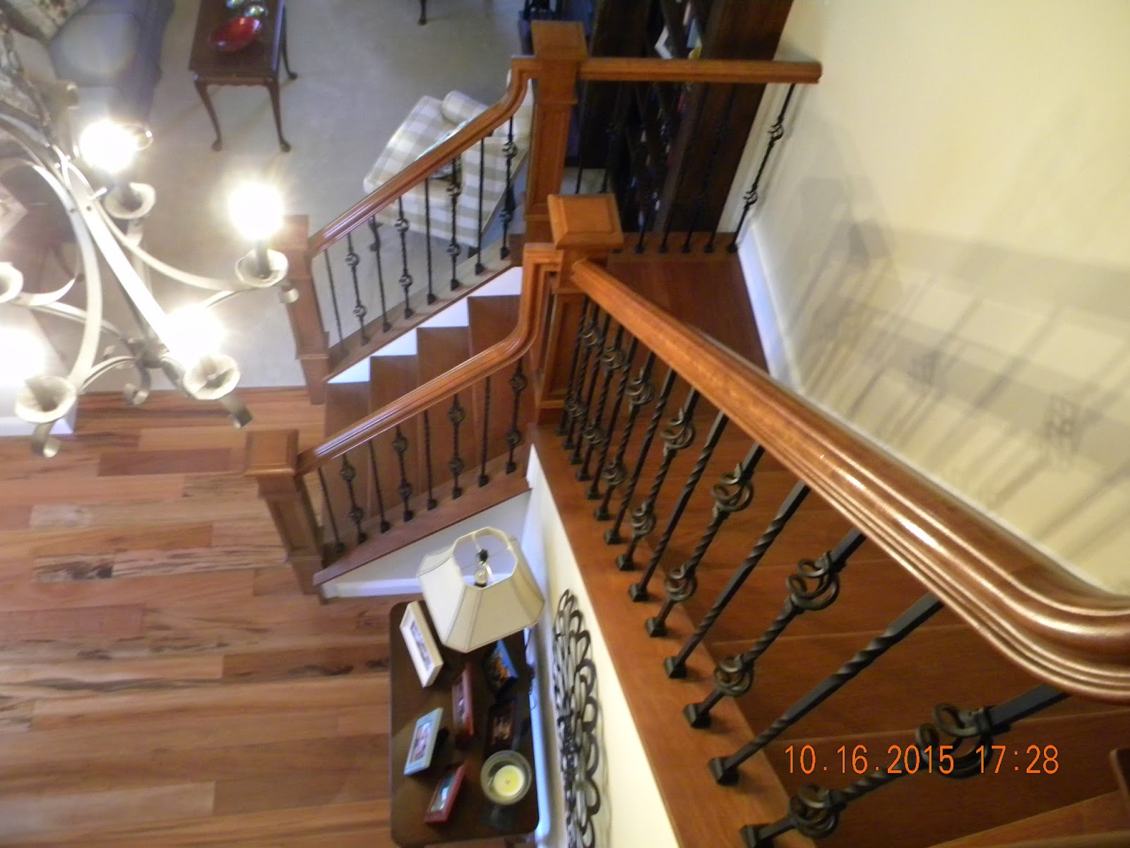 Wood Stairs and Rails and Iron Balusters: Brazilian Cherry Stair Box ...