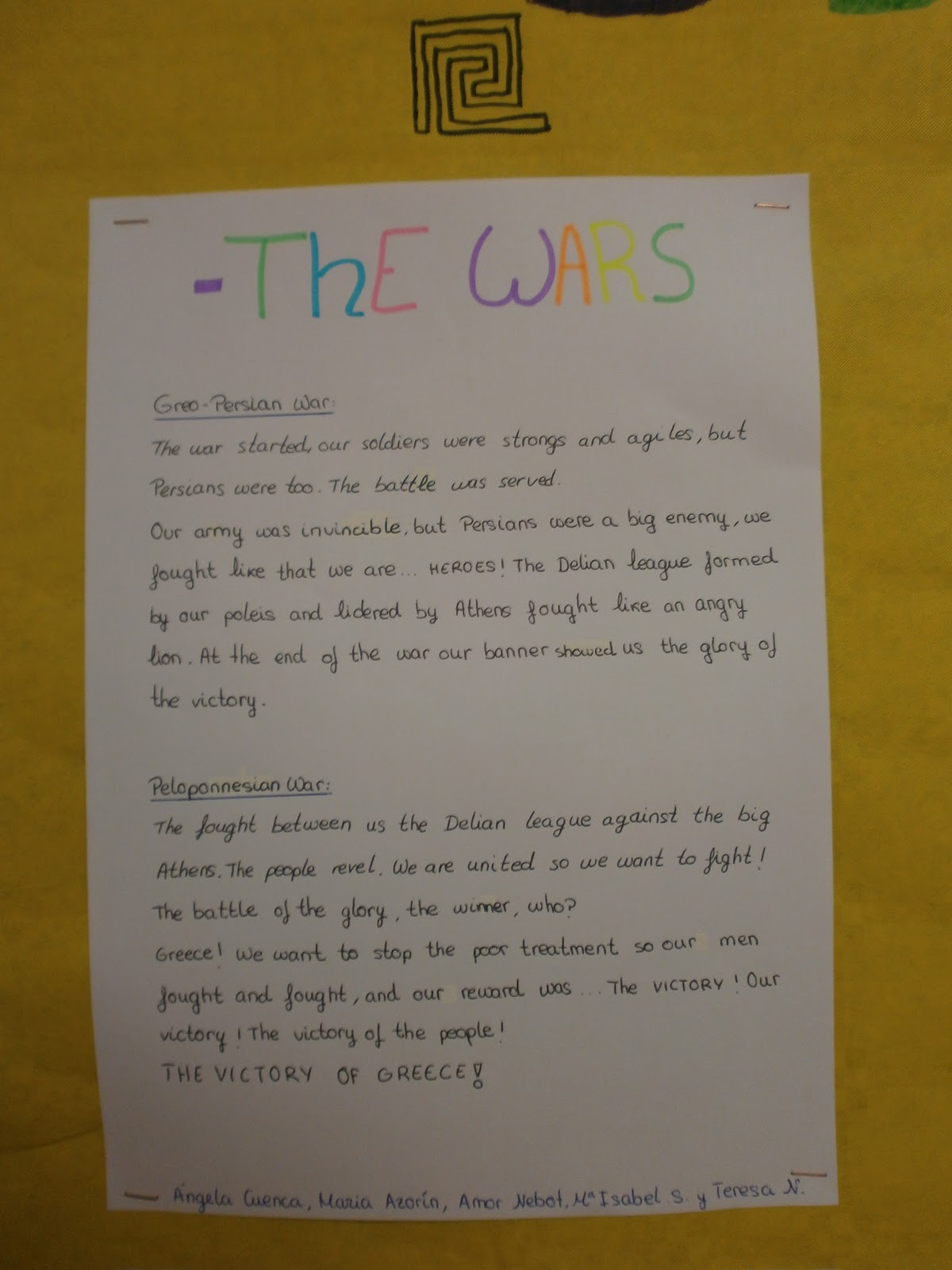 Altozano Social Science: Ancient Greece Newspaper Project