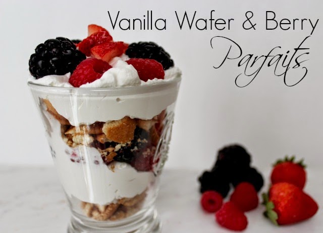 Vanilla Wafer and Berry Parfaits | Pieces of a Mom