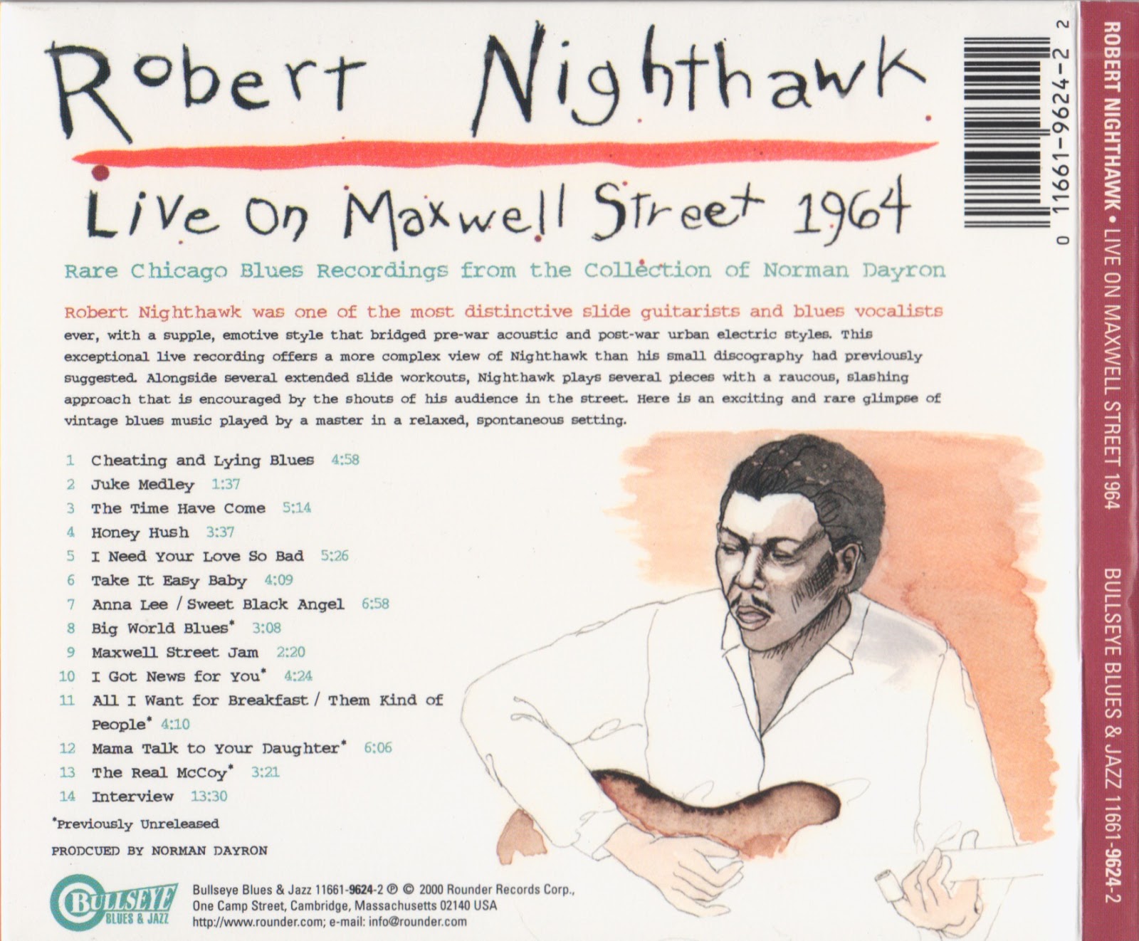 101BluesLLegar II : ROBERT NIGHTHAWK - LIVE ON MAXWELL STREET (1964)