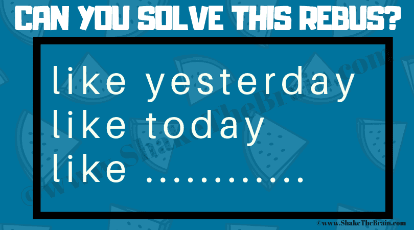 Rebus Puzzle for Teens with an Answer to Twist your Brain