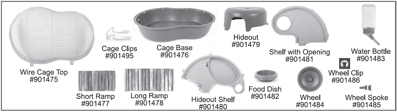 National Geographic™ Critter Dome Hamster Cage Assembly Instructions