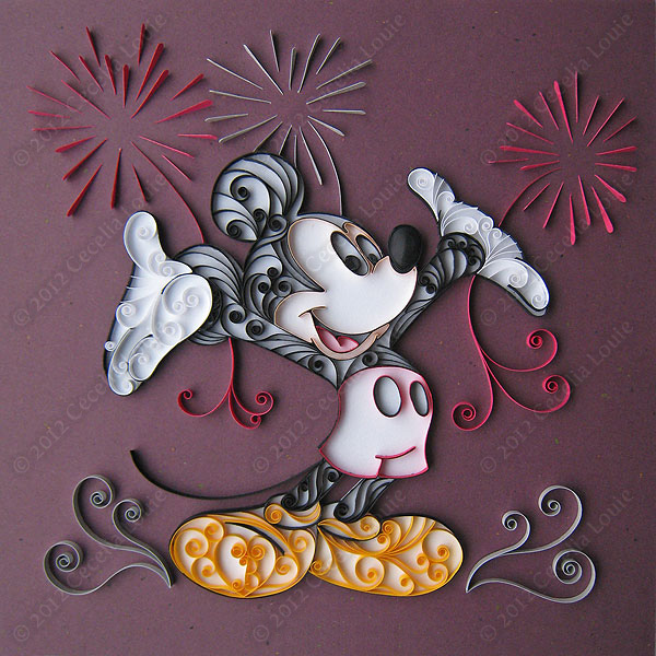 Welcome to Paper Zen ~ Cecelia Louie: Quilled Mickey Mouse