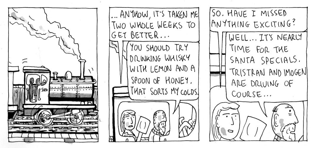 Rob Jackson's Comics Blog: Talking on the Train