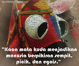 Fides Quaerens Intellectum: RENUNGAN : KACA MATA KUDA