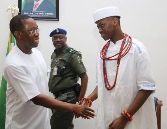 Awajiokan Solutions Photos 17 Year Old King Meets With Delta State Governor Okowa awajiokan-solutions-photos-17-year-old-king-meets-with-delta-state-governor-okowa