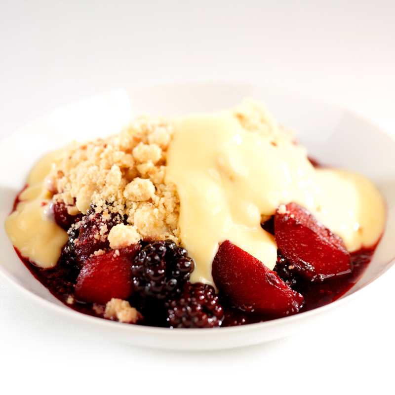 Svelte Healthy Living: Apple and Blackberry Layer Crumble