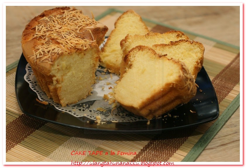 it all started with his birthday: cake tape resep femina