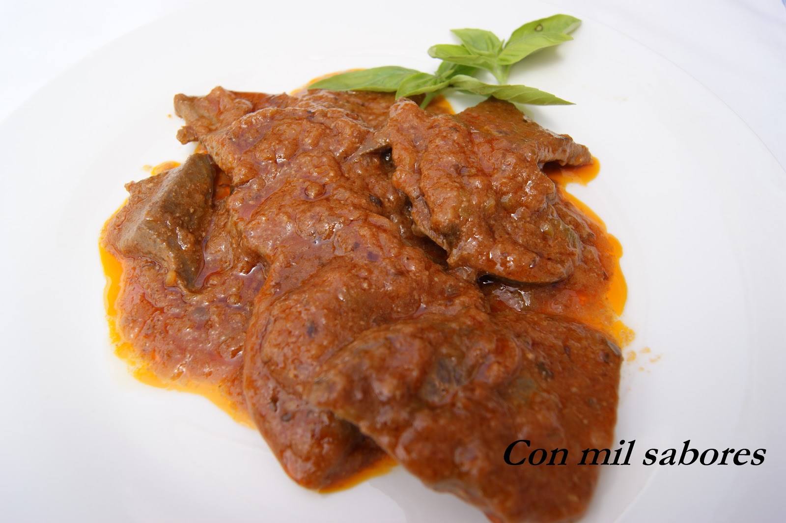 Con mil sabores: HIGADO CON TOMATE (BAR GOYA)