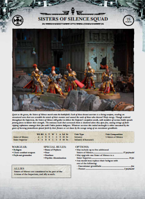 Sisters of Silence and Adeptus Custodes Rules are Live - Faeit 212