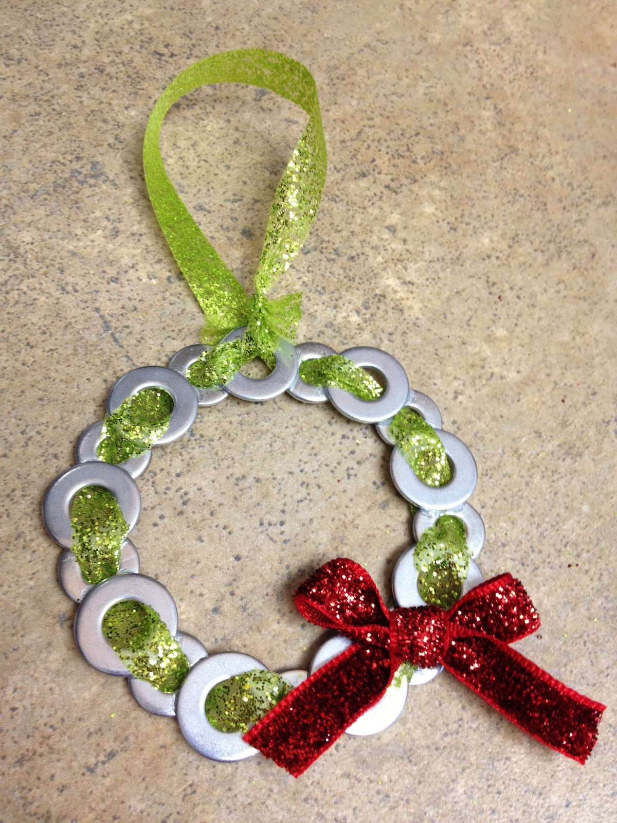 Inspired Whims: Metal Washer Christmas Ornaments